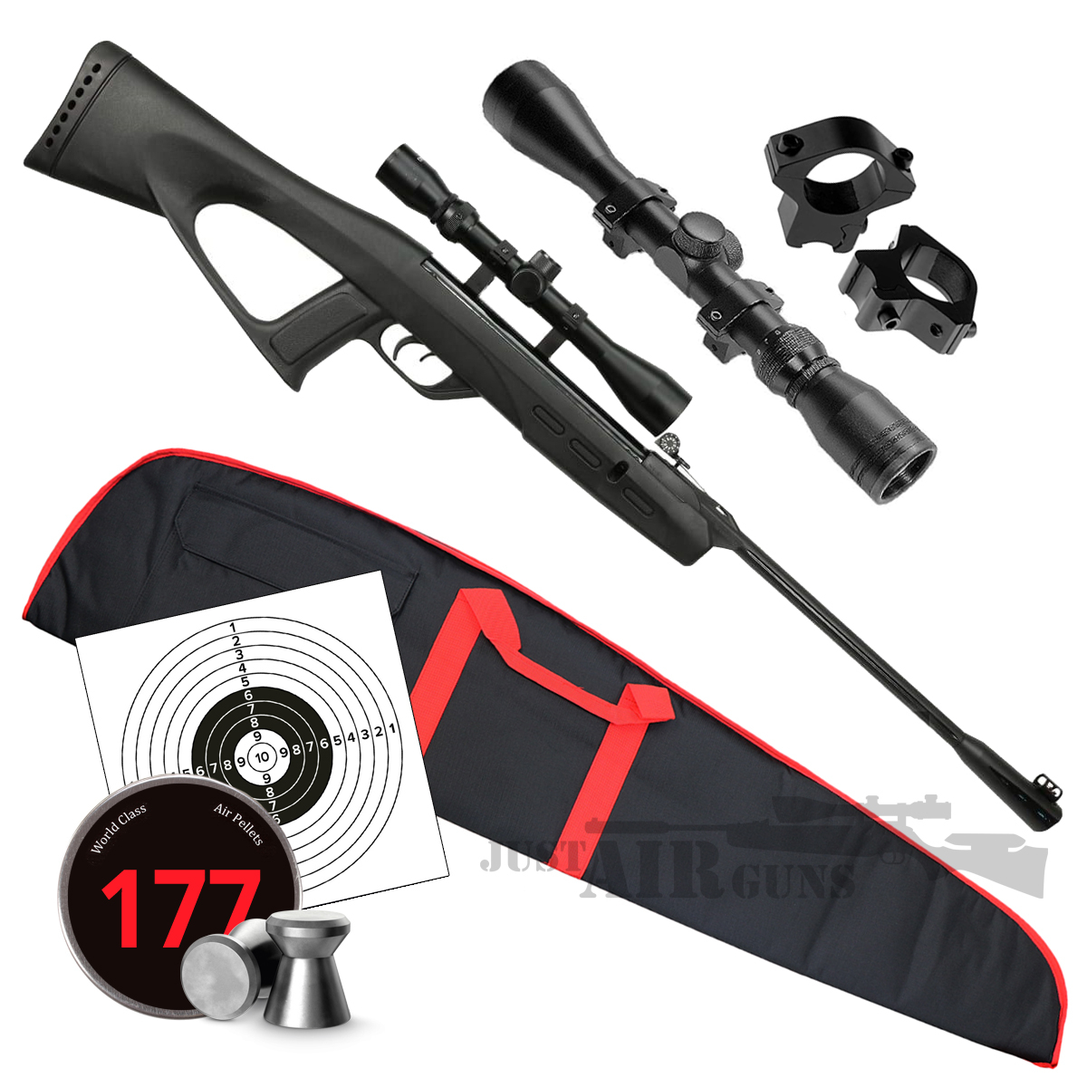 Gamo Delta Fox GT Whisper .177 Air Rifle Bundle Set - Just Air Guns