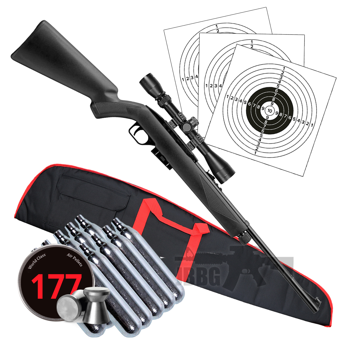 Crosman 1077 CO2 Repeater Bundle Air Rifle Set - Just Air Guns