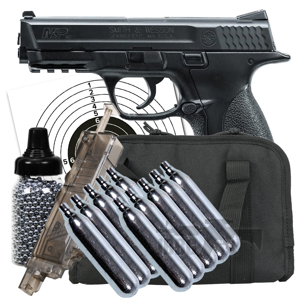 M&P40 Compact 40 S&W Co2 Air Pistol Bundle Set - Just Air Guns