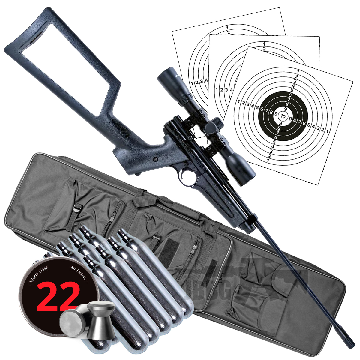 AG2250K XL .22 Air Rifle Set - Just Air Guns