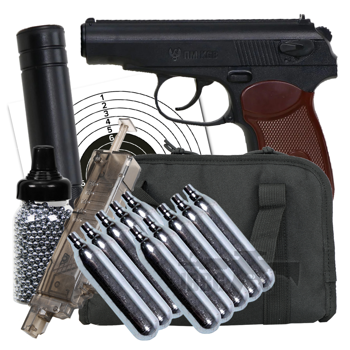 Umarex Legends MP KGB 4.5 BB Air Pistol Bundle Set - Just Air Guns