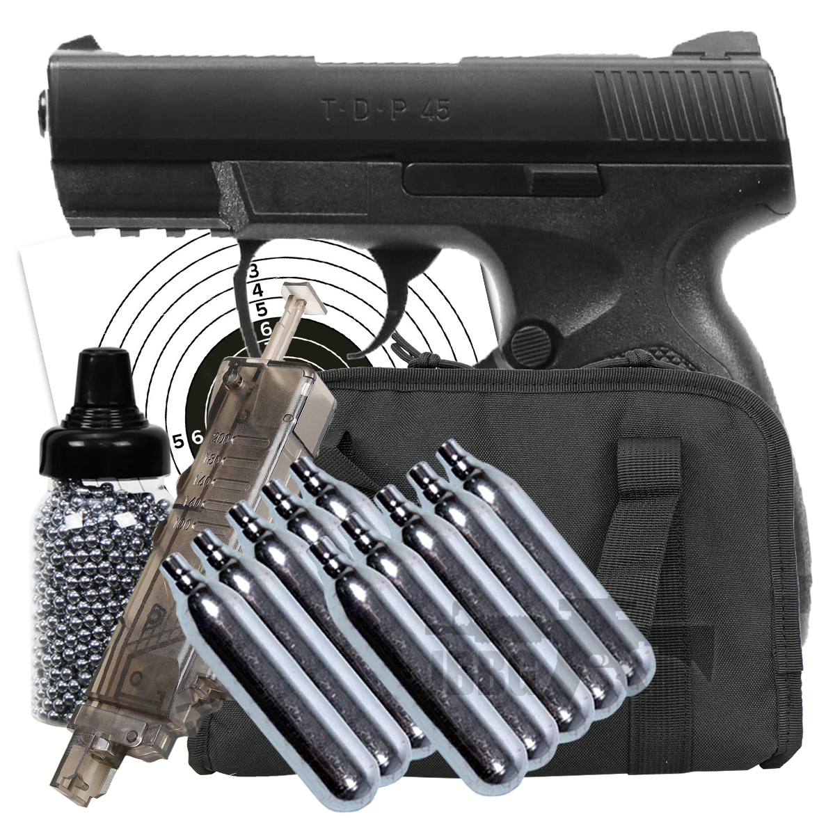 TDP 45 CO2 Air Pistol Bundle Set - Just Air Guns