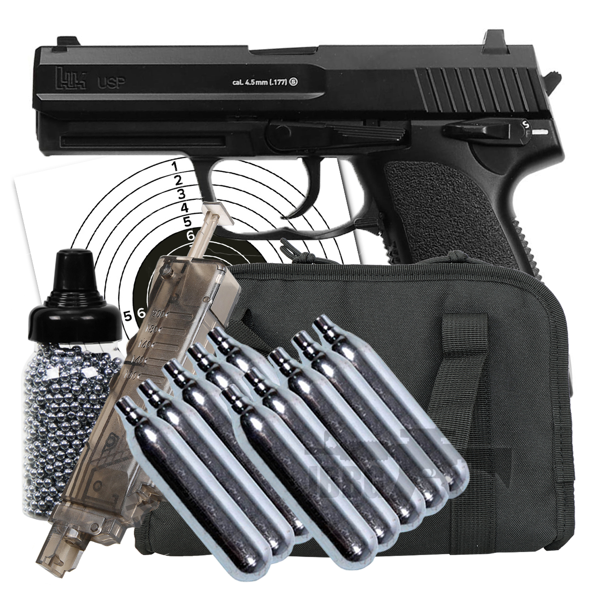 Umarex HK USP Co2 Air Pistol Bundle Set - Just Air Guns