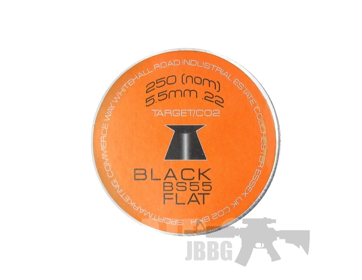 250 Black BS55 Flat 22 | Just Air Guns