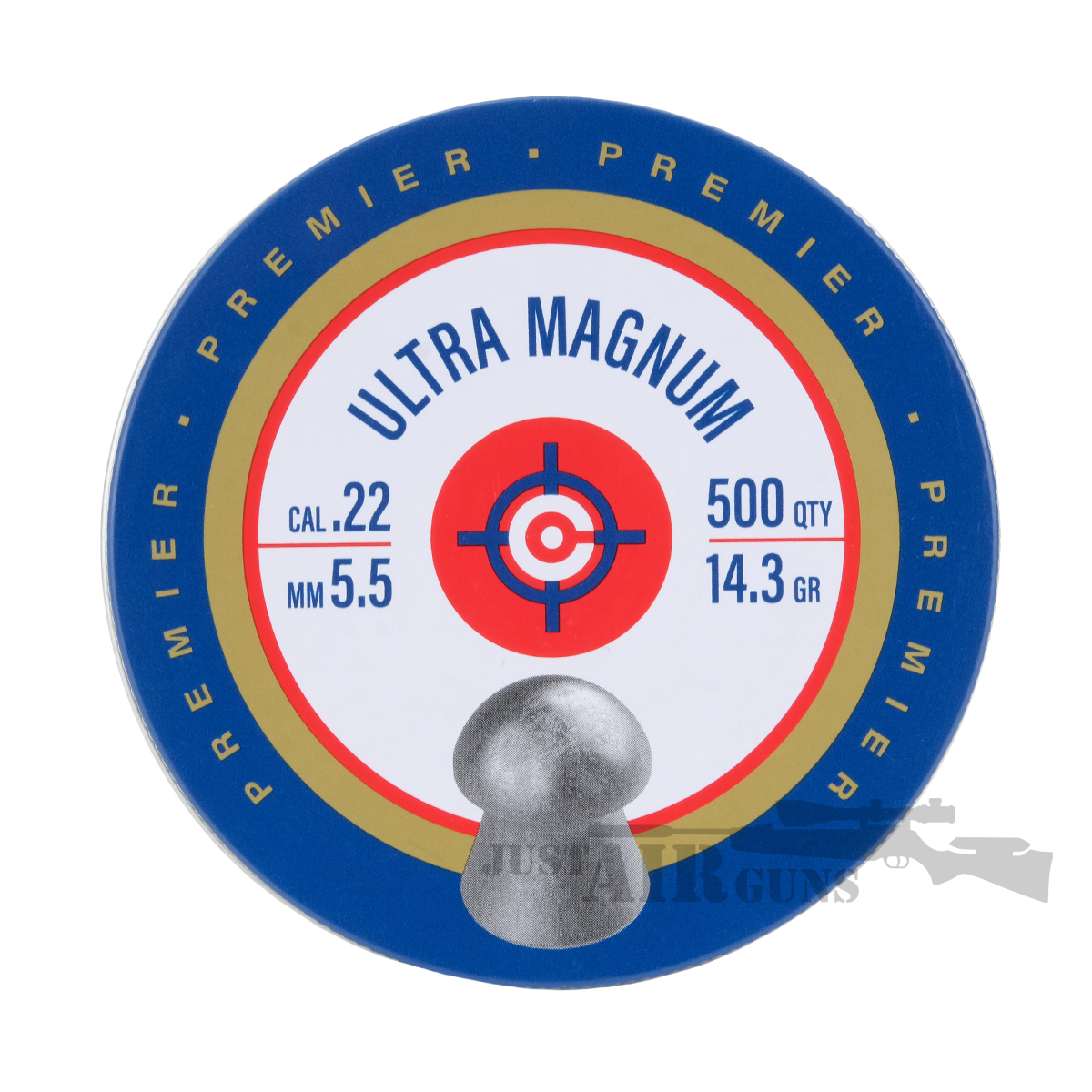 500 Crosman Premier Domed Ultra Magnum 22 Airgun Pellets