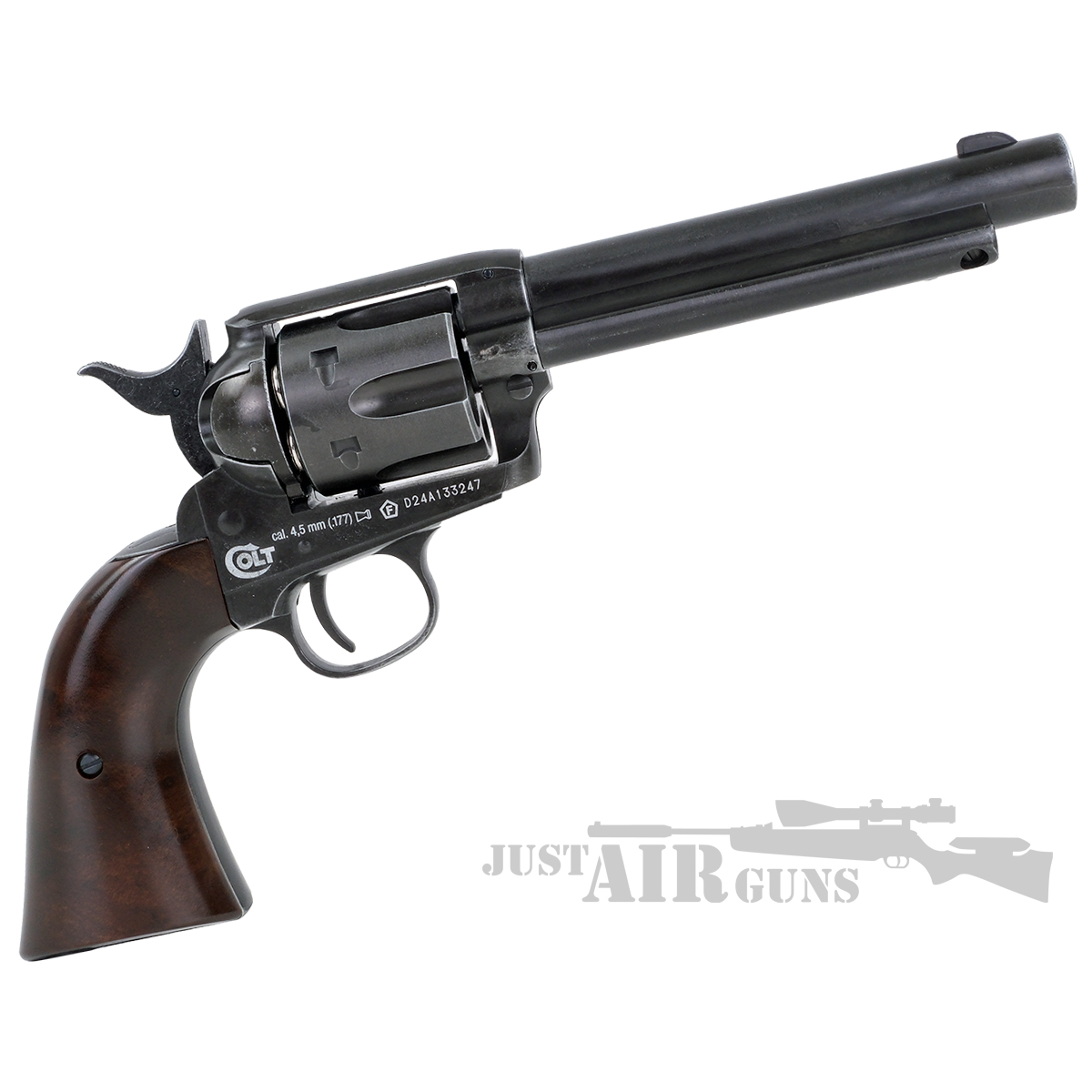 Colt SAA CO2 Antiqued Black Revolver 4.5 - Just Air Guns
