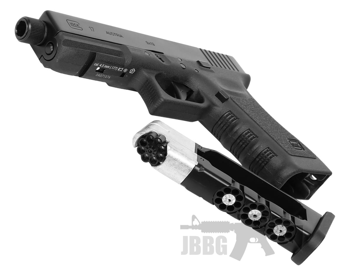 Glock 17 CO2 Air Pistol with Threaded Barrel - Just Air Guns