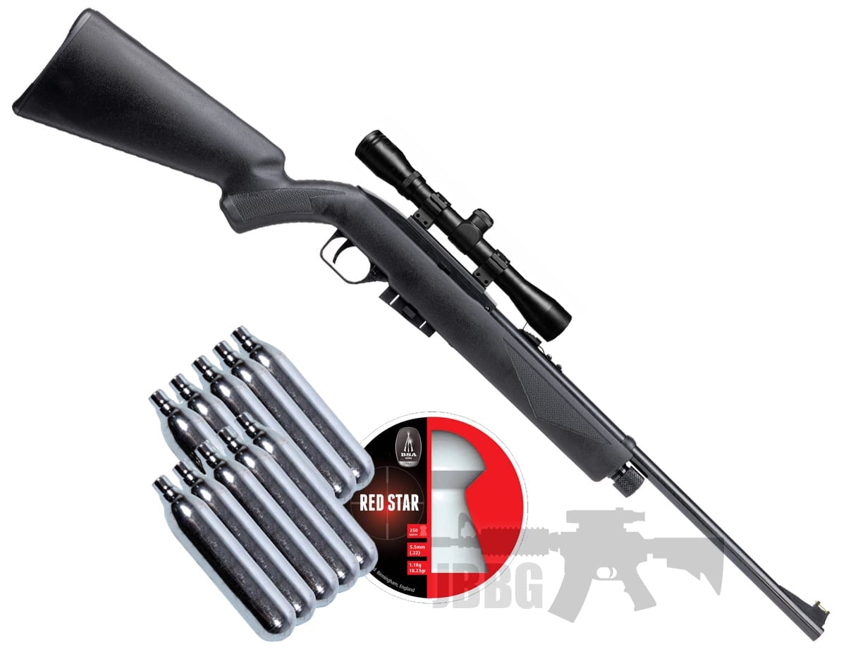Crosman 1077 CO2 Repeater Bundle Air Rifle Set - Just Air Guns