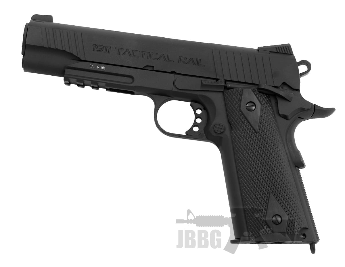 Milbro Rail Black 1911 Air Pistol - Just Air Guns