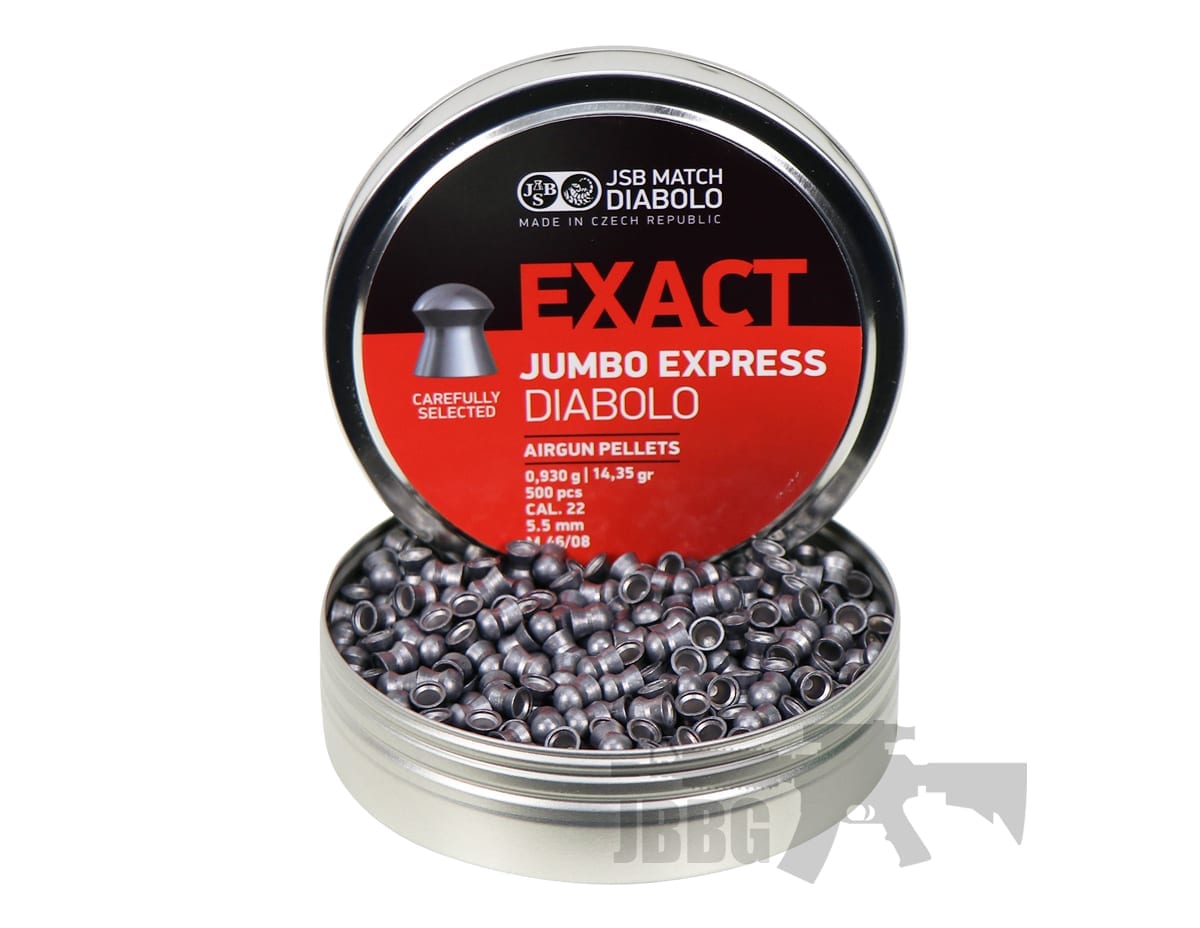 Diabolo Exact Jumbo Express Airgun Pellets .22 500 - Just Air Guns