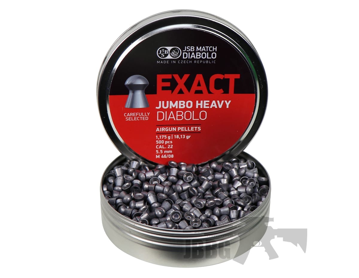 Diabolo Exact Jumbo Heavy Airgun Pellets .22 500 - Just Air Guns