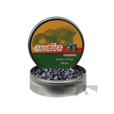 H&N Excite Hammer 4.5mm .177 Cal 500 Pellets | Just Air Guns
