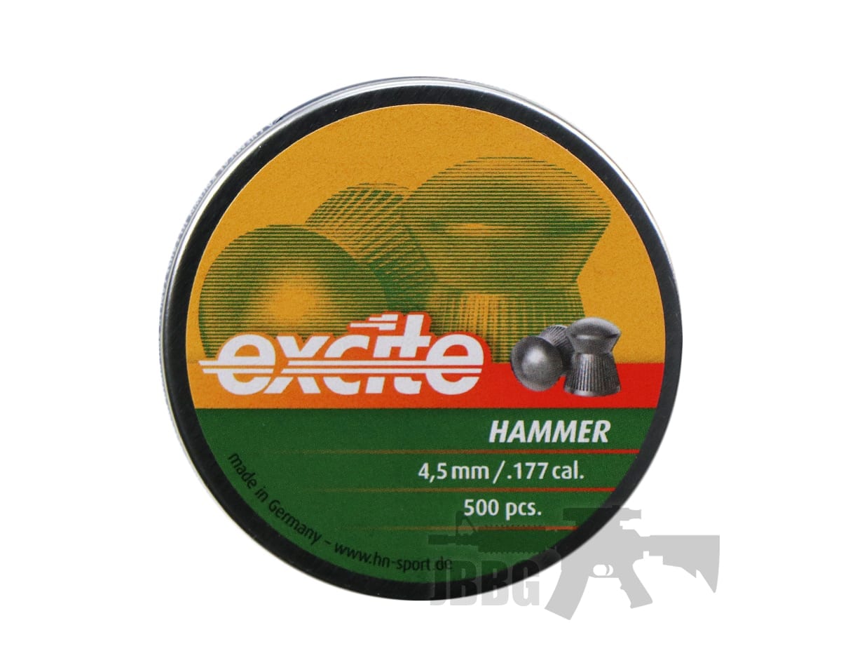 H&N Excite Hammer 4.5mm .177 Cal 500 Pellets | Just Air Guns