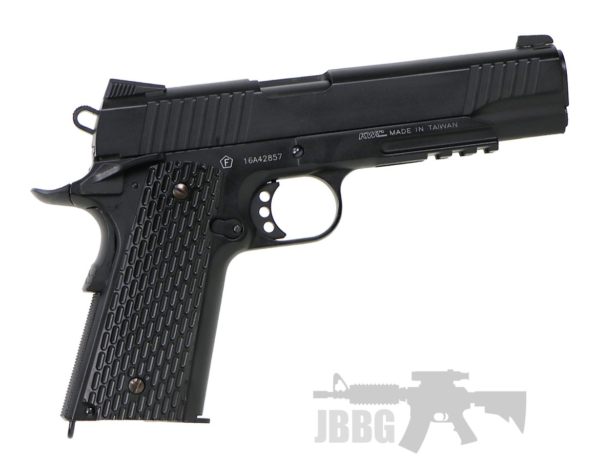 KWC M1911 A1 Tac 177 BB Blow Back Co2 Air Pistol - Just Air Guns