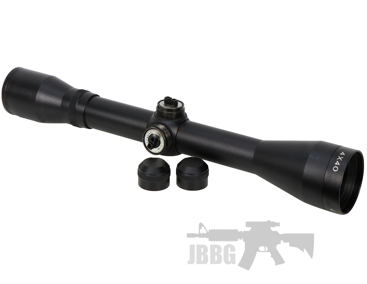 Optik Qo4 Richter Scope 4x40 with Mounts - Just Air Guns