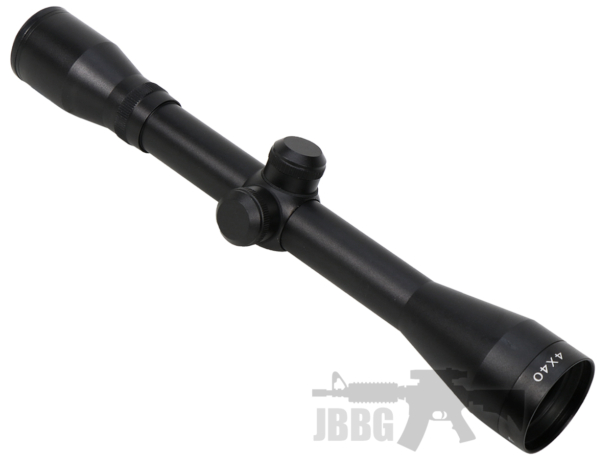 Optik Qo4 Richter Scope 4x40 with Mounts - Just Air Guns