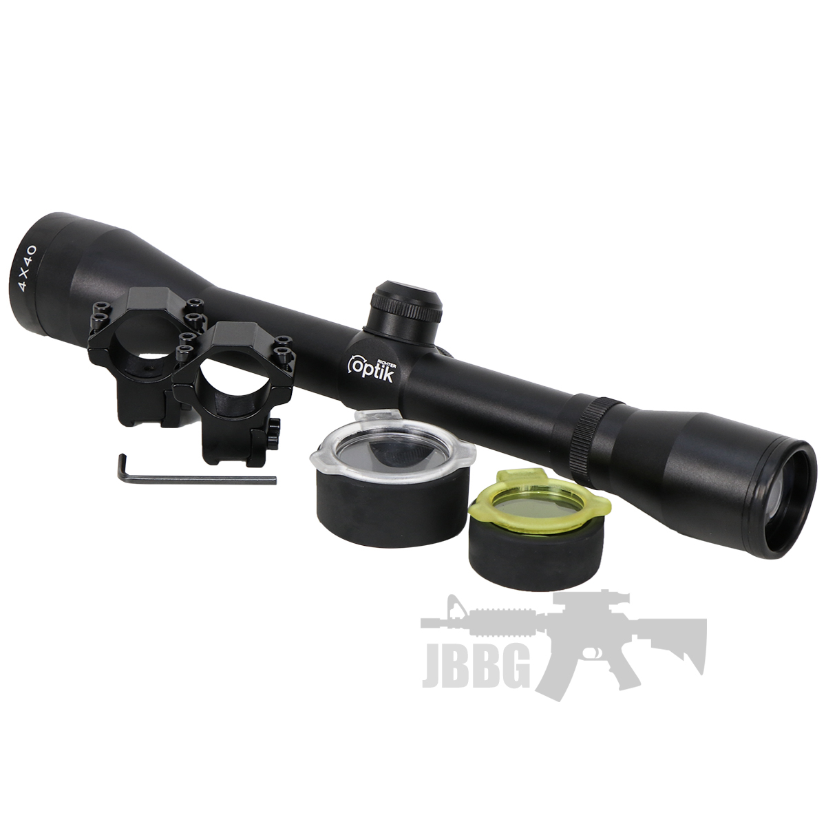 Optik Qo4 Richter Scope 4x40 with Mounts - Just Air Guns
