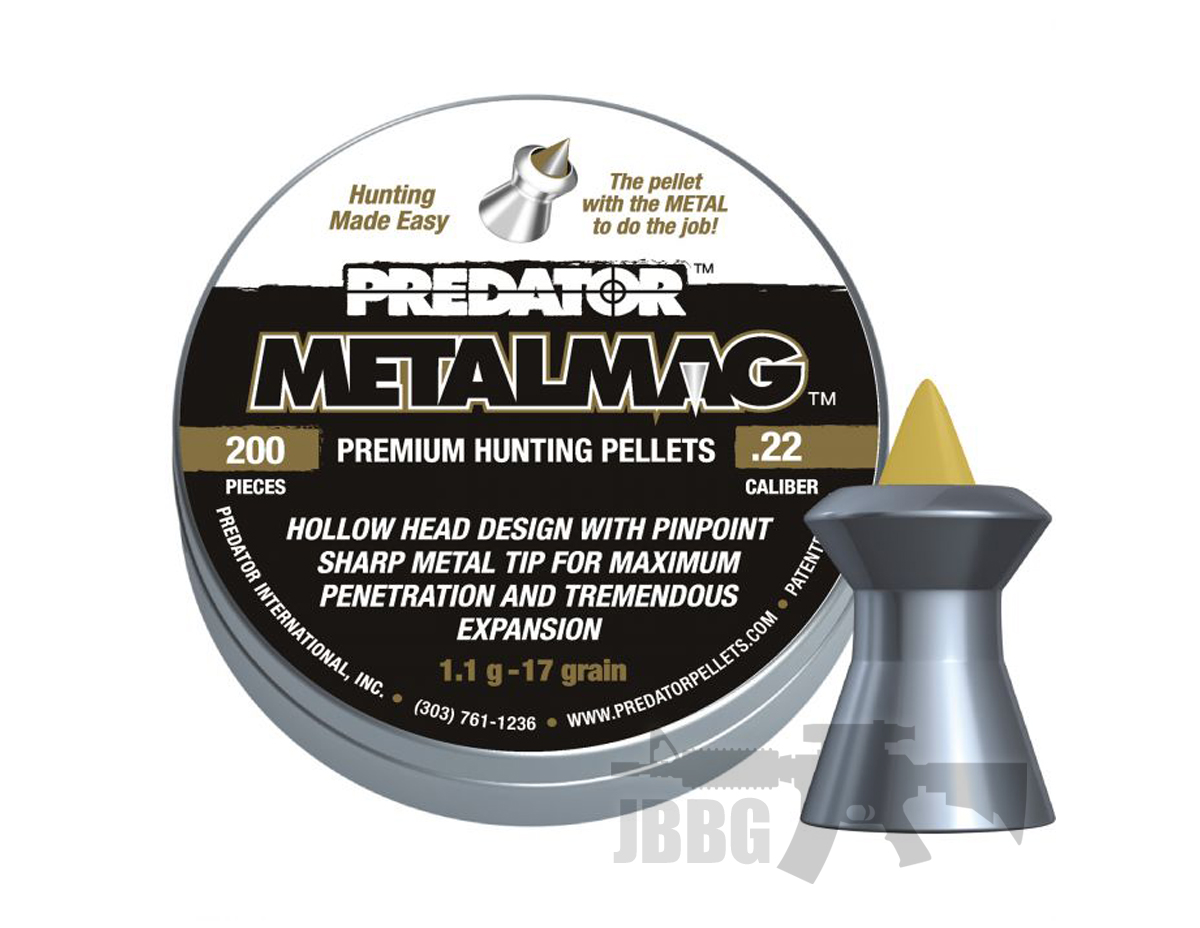 JSB Predator Metalmag 22 Air Gun Pellets 200 - Just Air Guns
