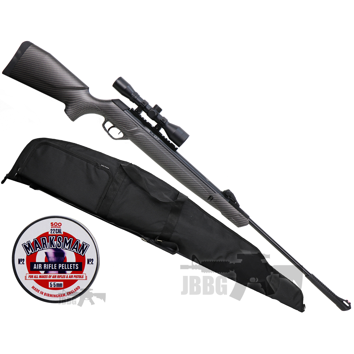 Kral Arms No7 Carbon Stock Air Rifle Kit .22 - Just Air Guns