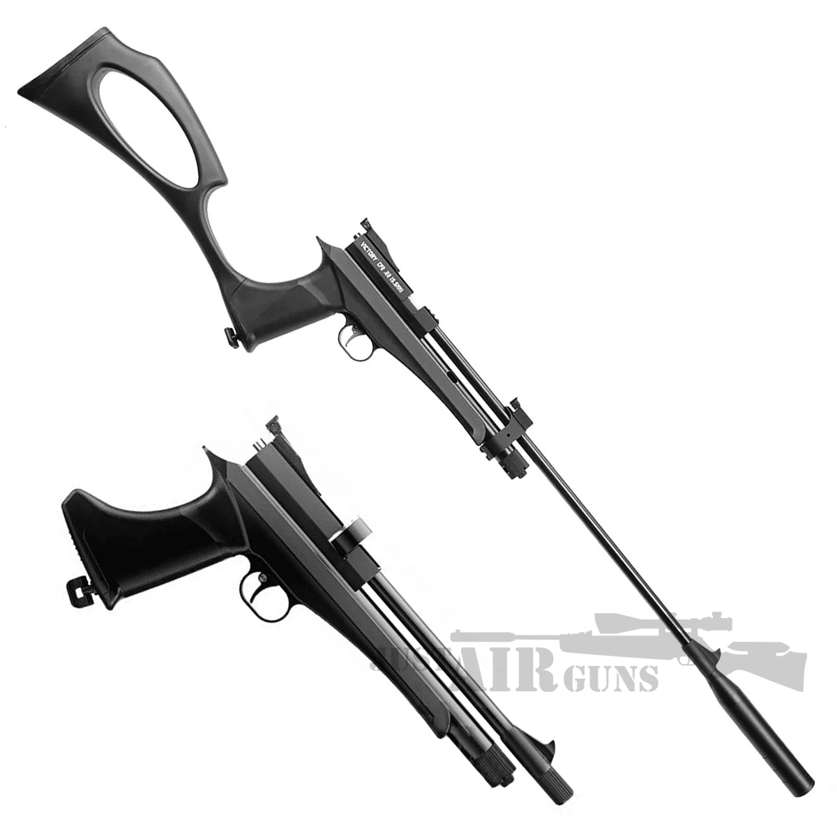 Victory CP2 Black .177 Co2 Air Pistol Rifle Kit - Just Air Guns