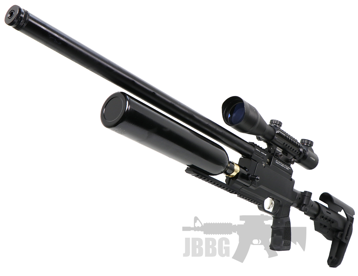 Kral Puncher Jumbo Hi-Cap Black PCP Air Rifle .177 - Just Air Guns