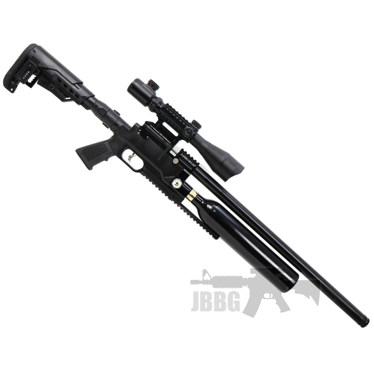 Kral Puncher Jumbo Hi-Cap Black PCP Air Rifle .177 - Just Air Guns