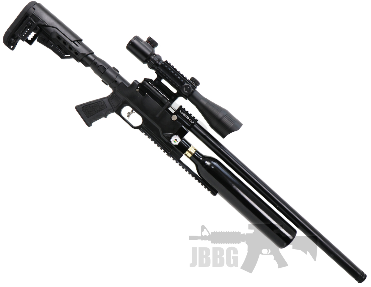 Kral Puncher Jumbo Hi-Cap Black PCP Air Rifle .177 - Just Air Guns