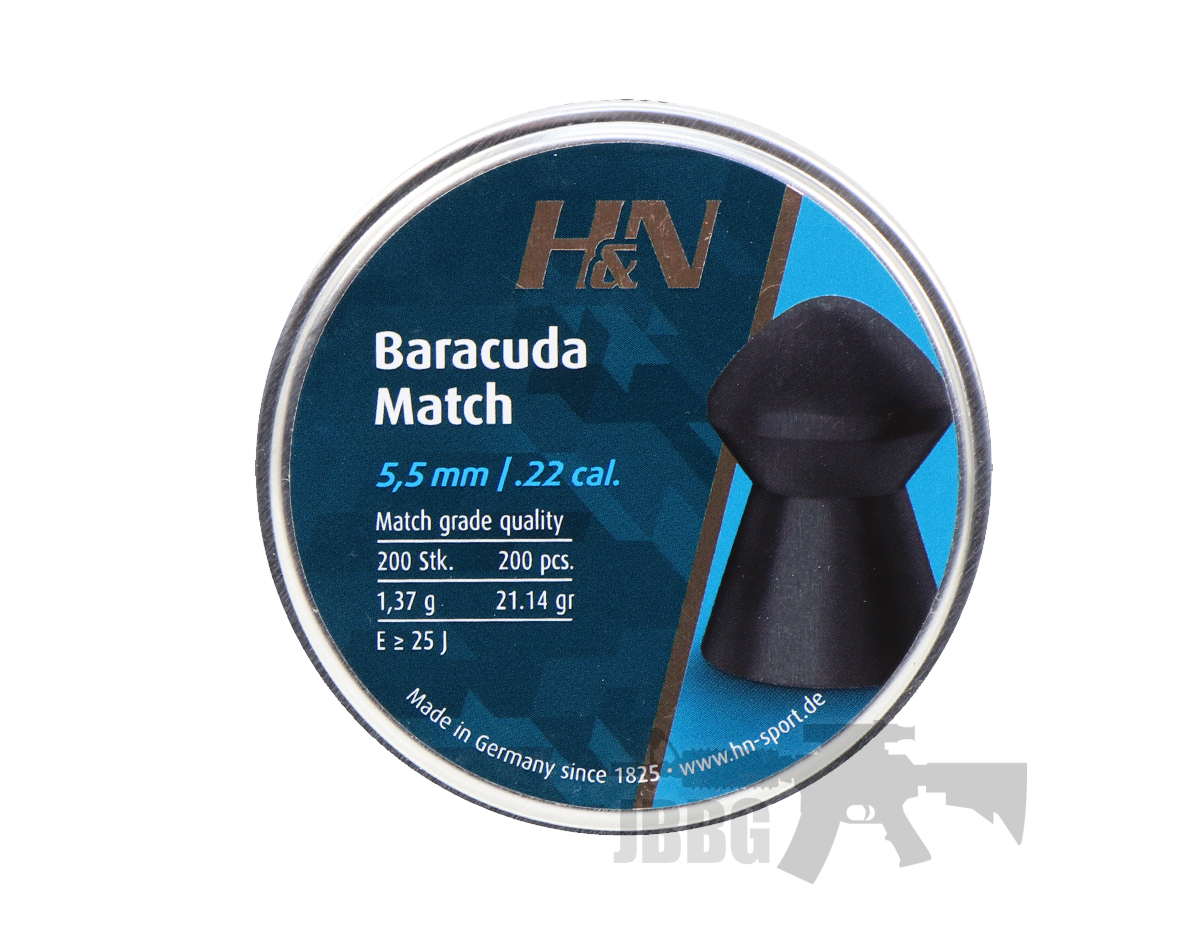 H&N Baracuda Match .22 200ct Pellets | Just Air Guns