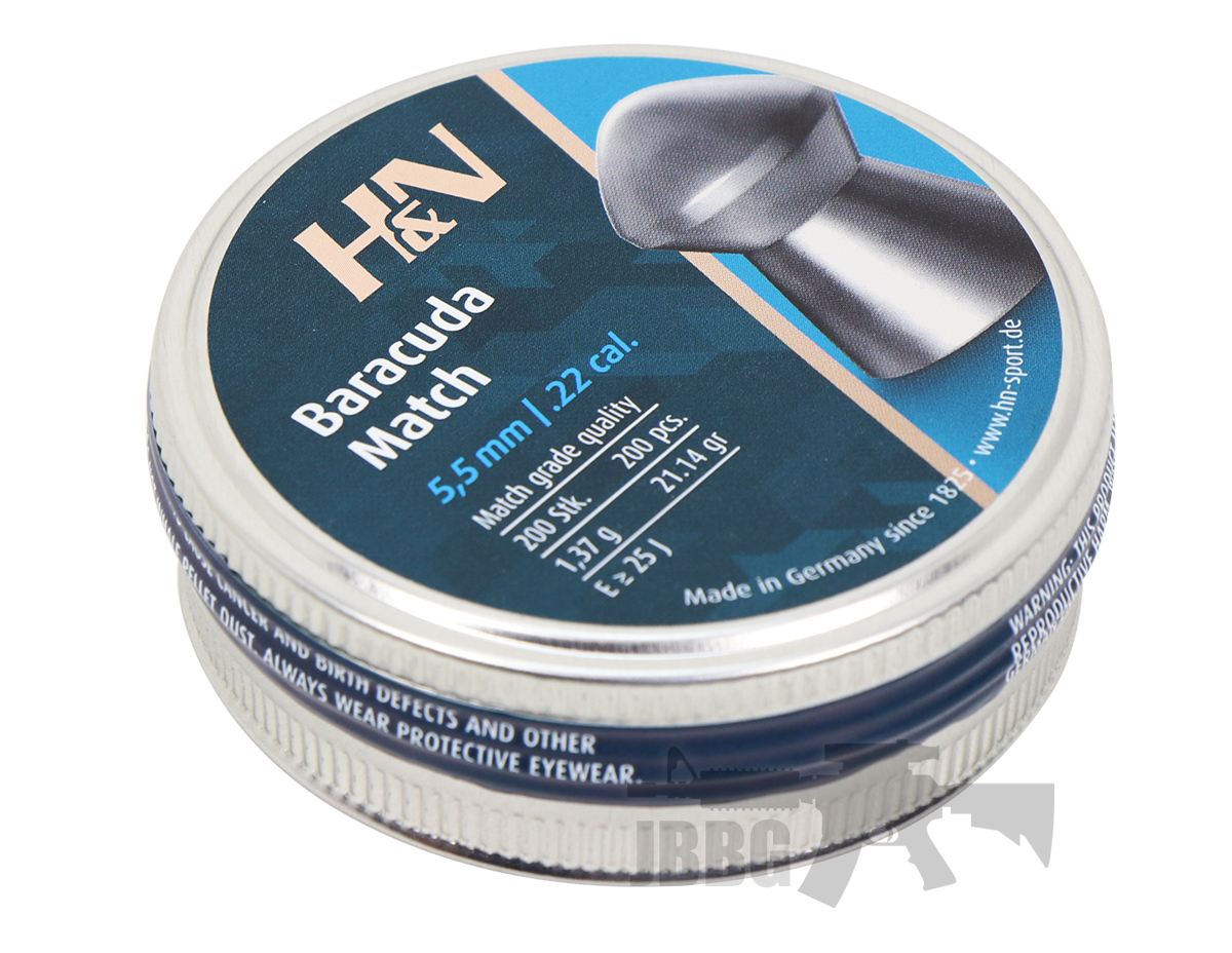 H&N Baracuda Match .22 200ct Pellets HNBM552 | Just Air Guns