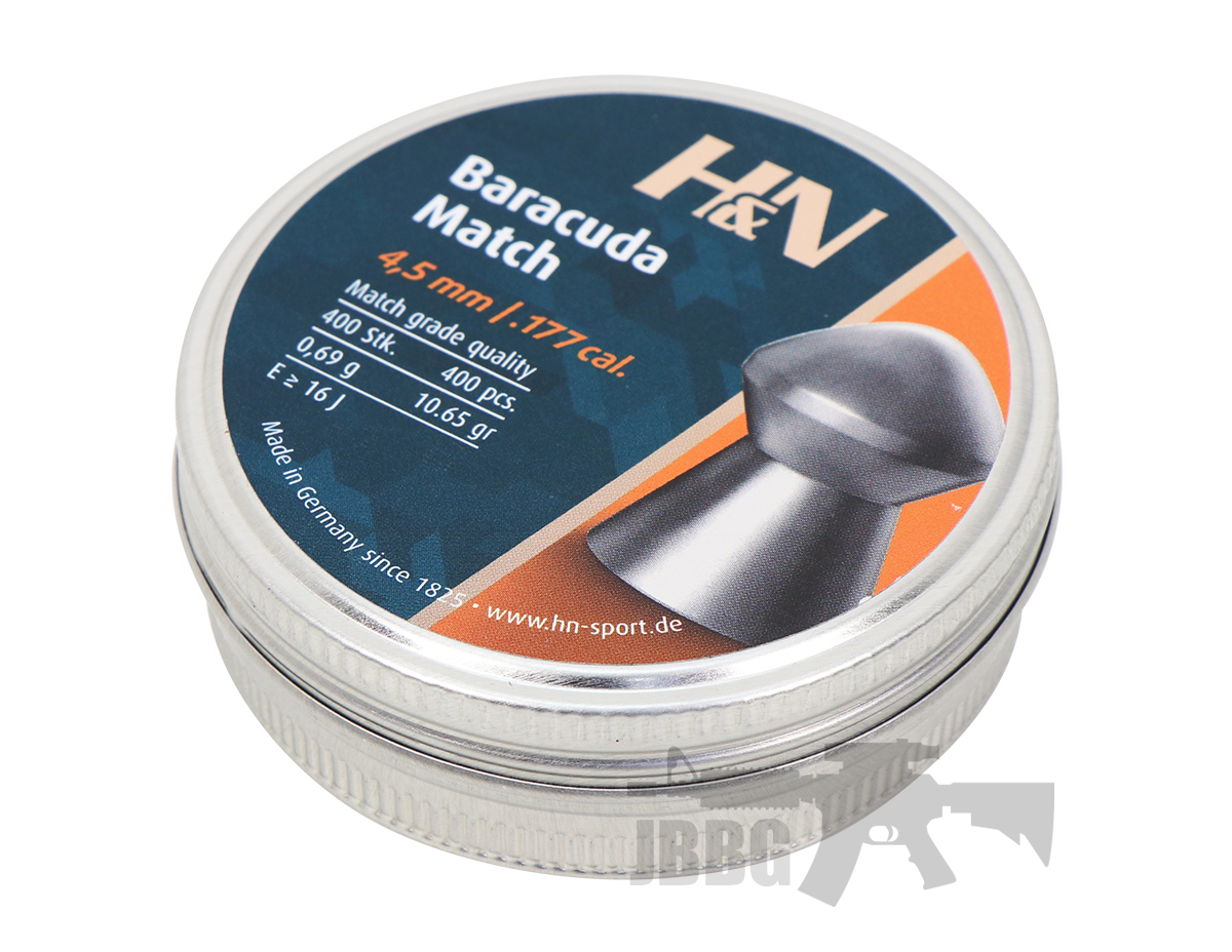 H&N Baracuda Match .177 400ct Pellets HNBM452 | Just Air Guns