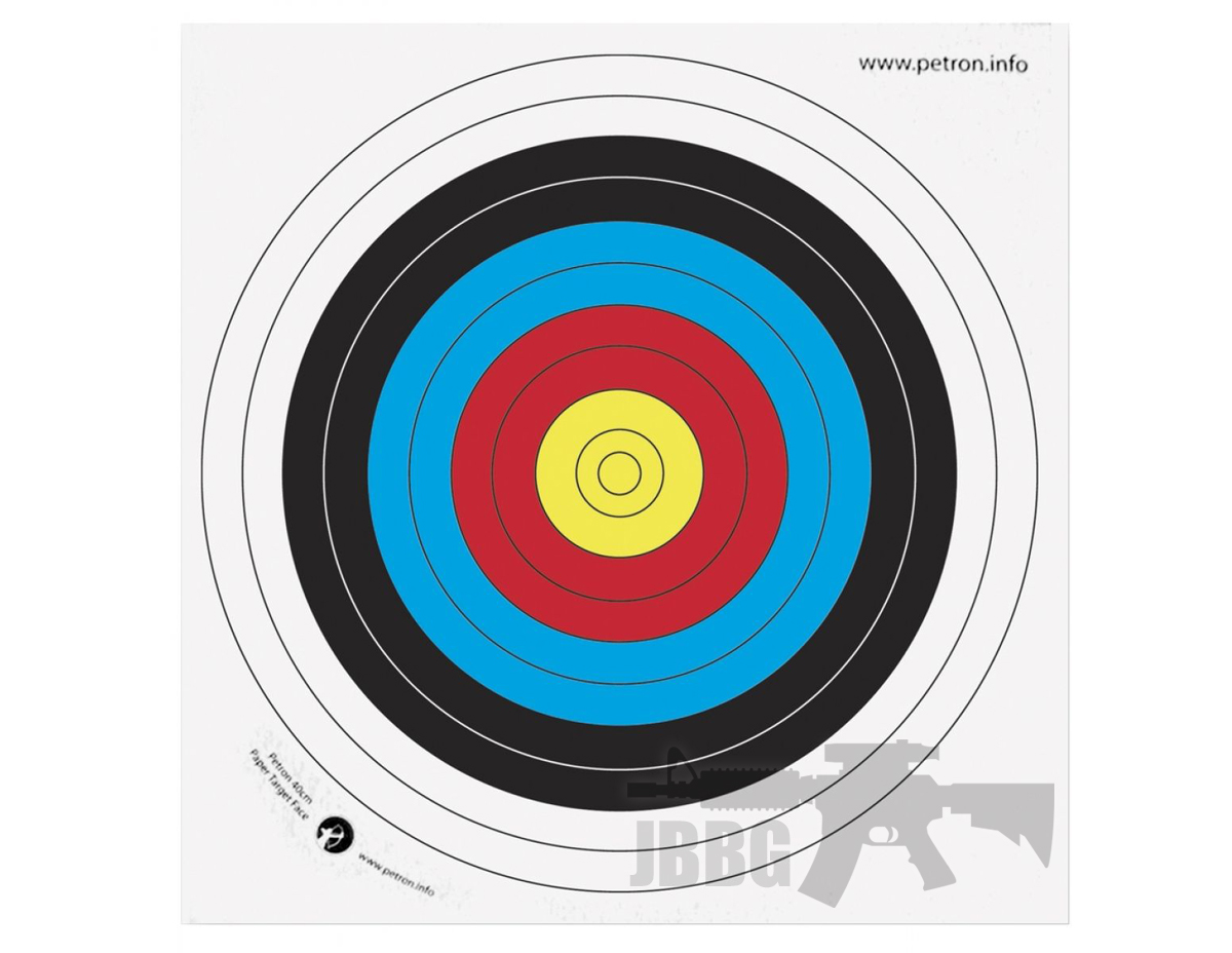 Petron 40cm Paper Archery Target Faces FITA