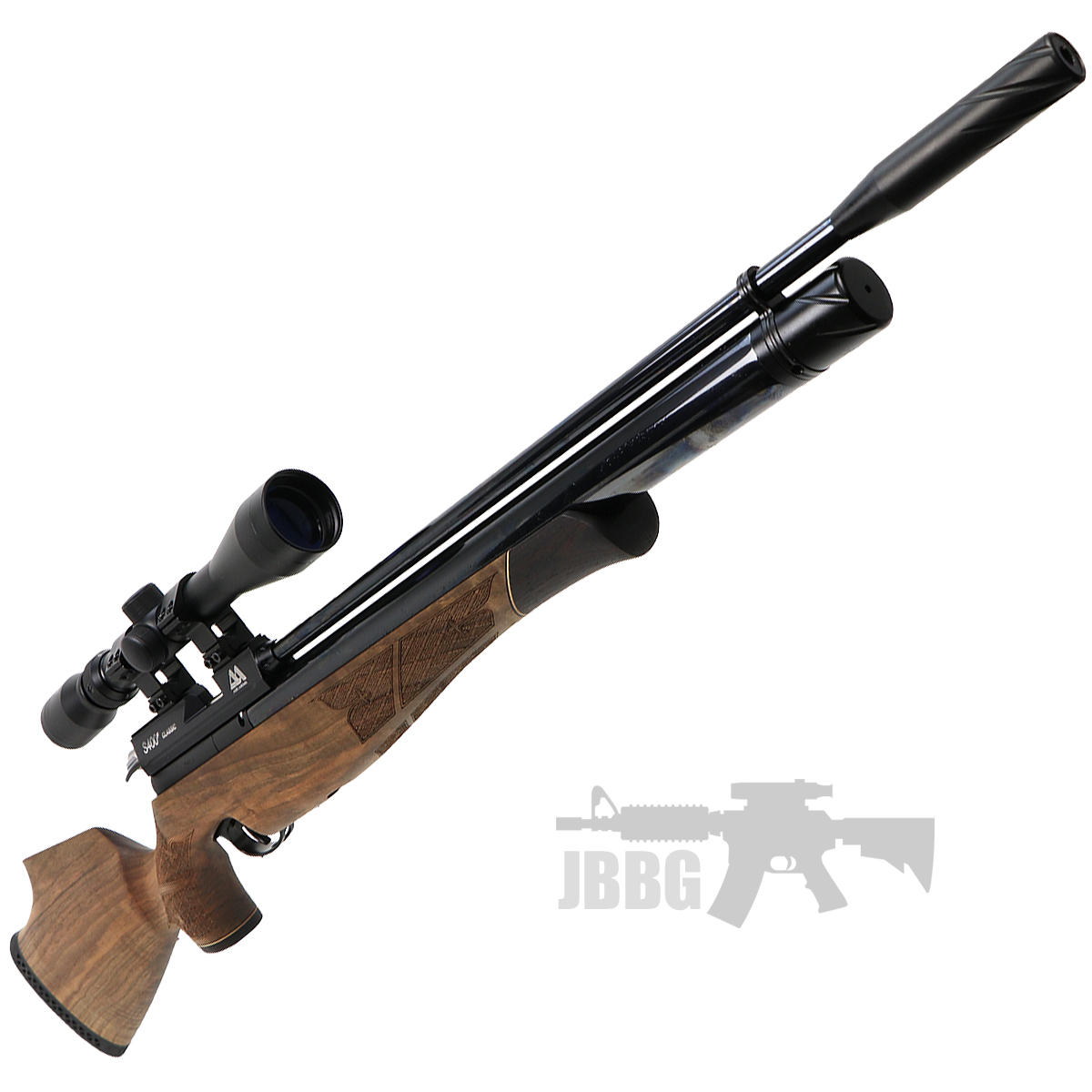 AirArms S400 Single Shot Air Rifle Walnut Stock .177 - Just Air Guns