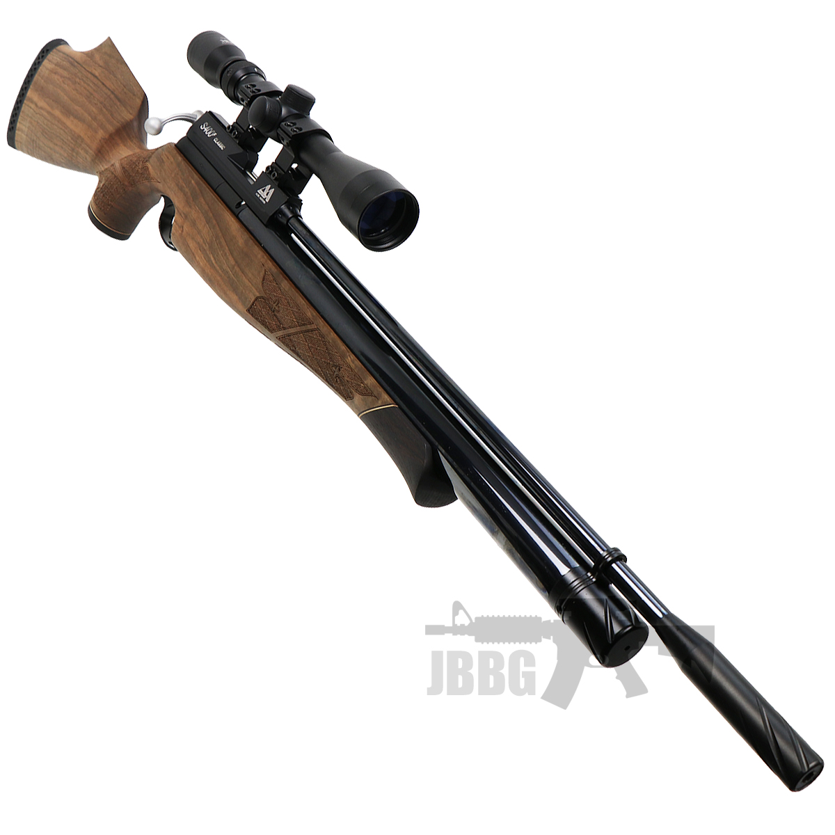 AirArms S400 Single Shot Air Rifle Walnut Stock .177 - Just Air Guns