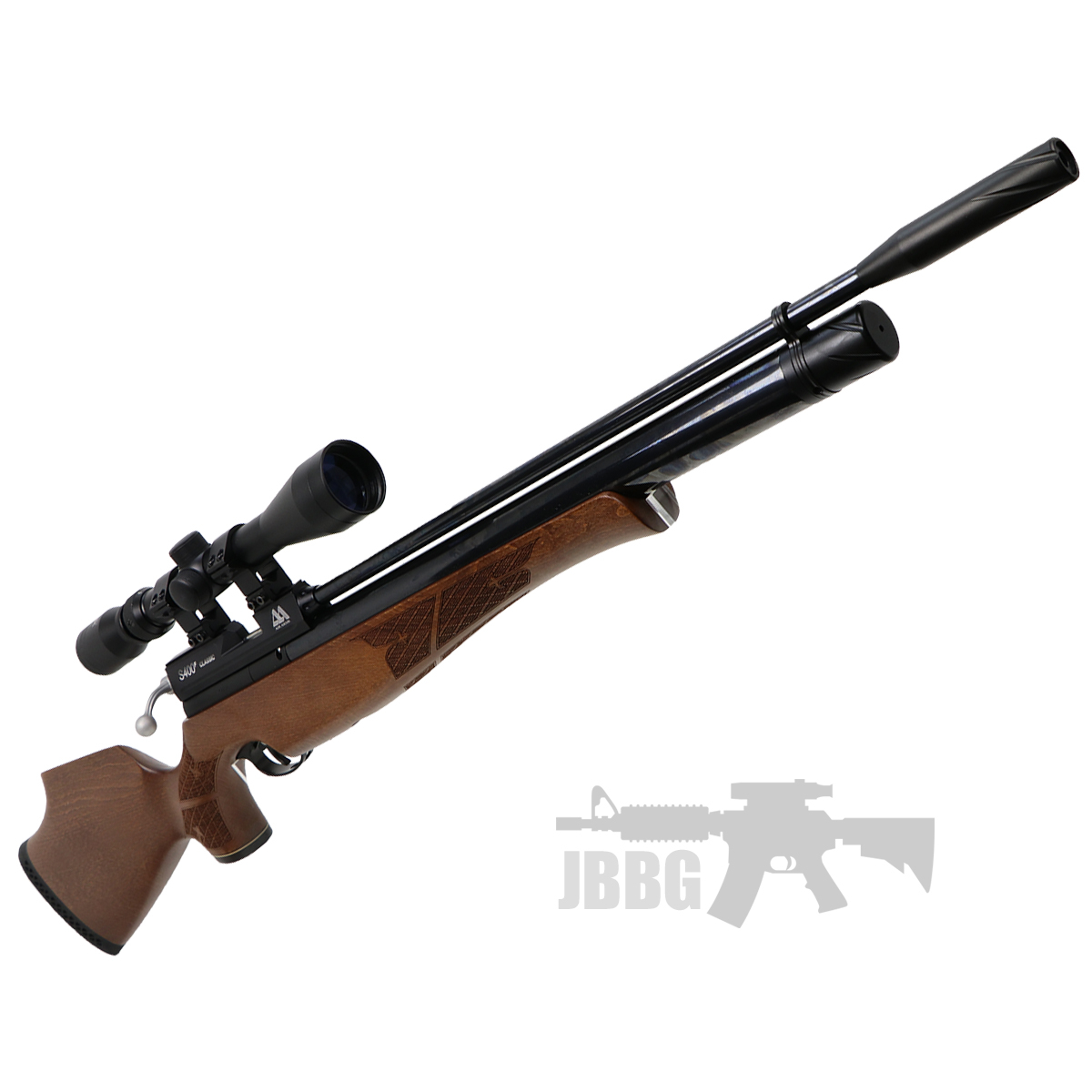 AirArms S400 Single Shot Air Rifle Beech Stock .22 - Just Air Guns
