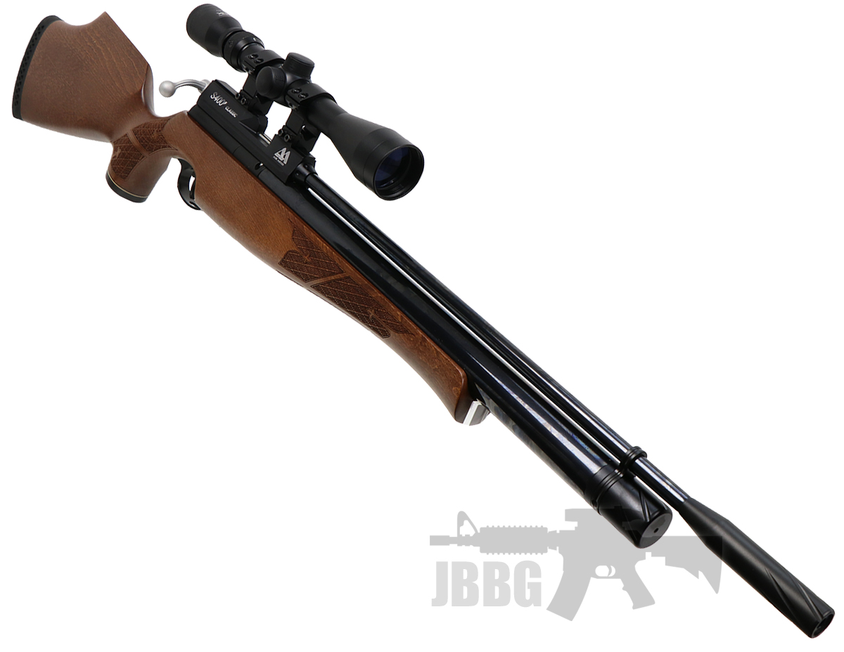 AirArms S400 Single Shot Air Rifle Beech Stock .22 - Just Air Guns