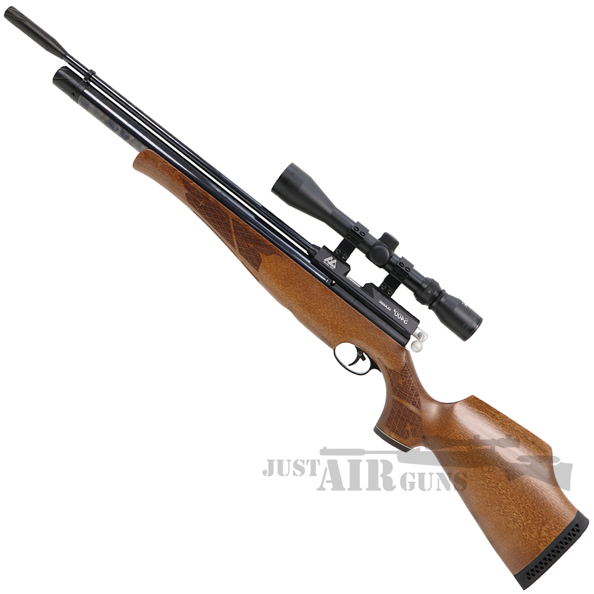 AirArms S400 Single Shot Air Rifle Beech Stock .177 - Just Air Guns