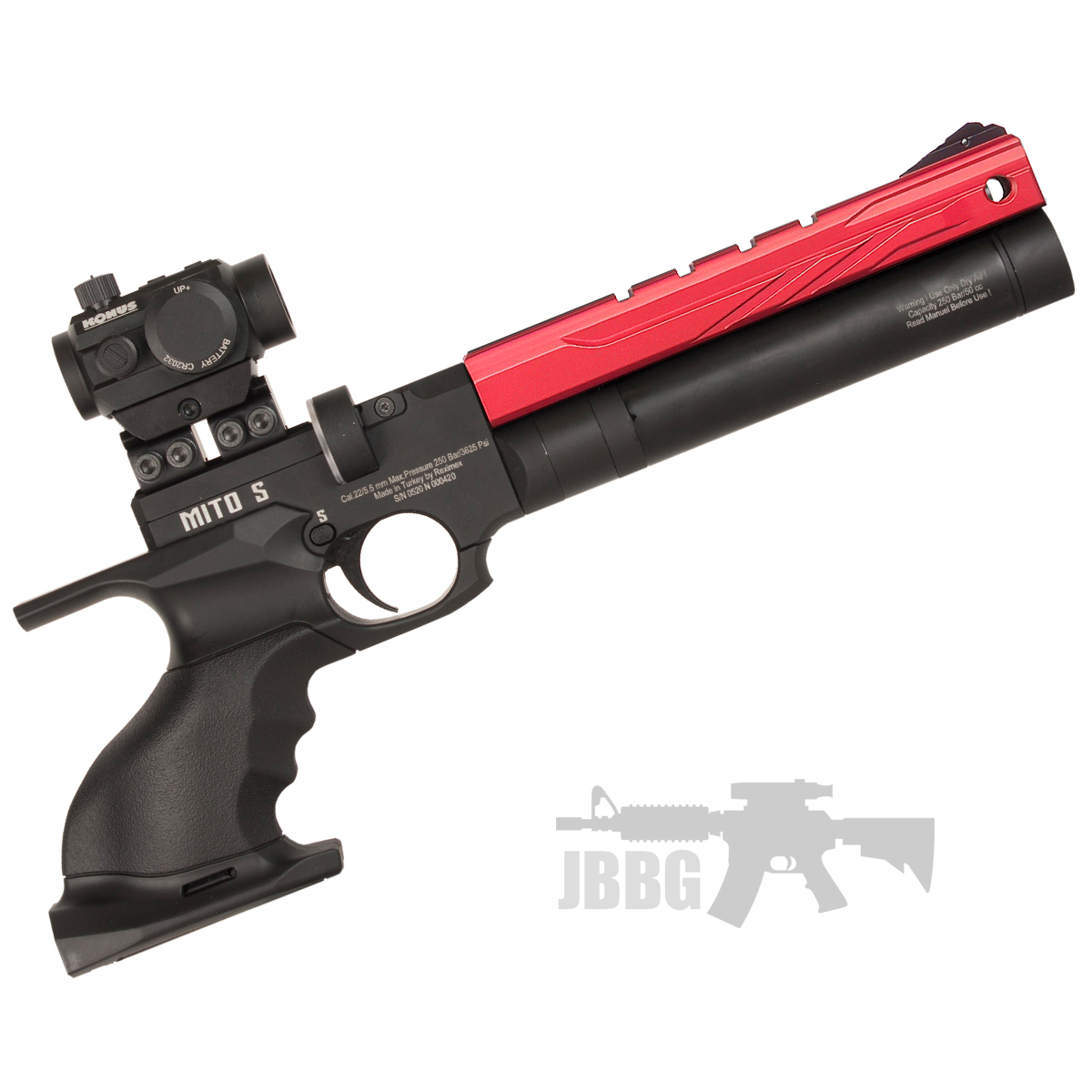 Reximex Mito PCP Air Pistol - Synthetic Red .177 - Just Air Guns