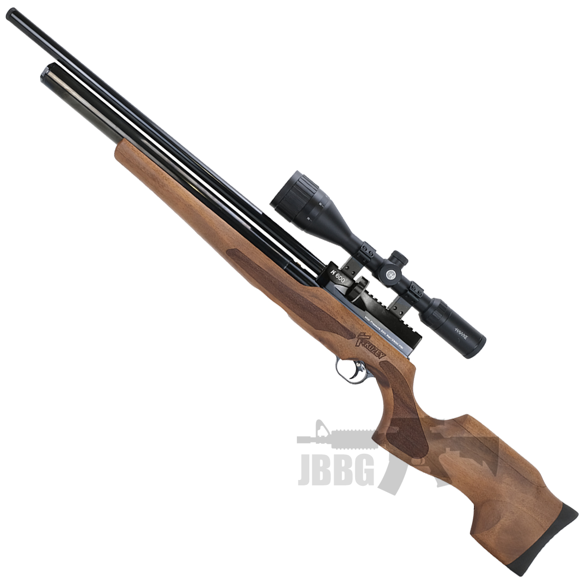 Kuzey K600 PCP air rifle Walnut Stock .22 - Just Air Guns