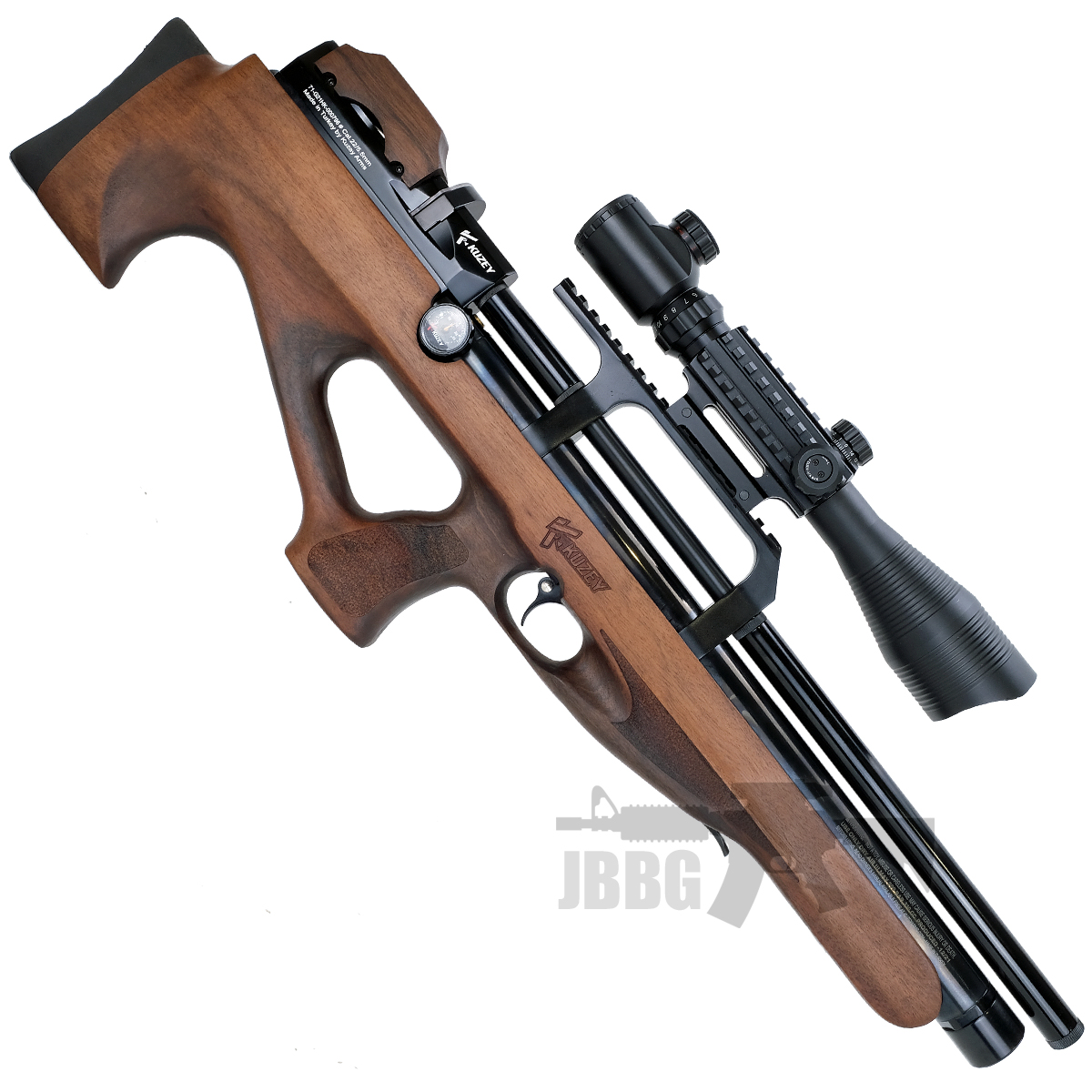 Kuzey K300 PCP air rifle Walnut Stock .22 - Just Air Guns