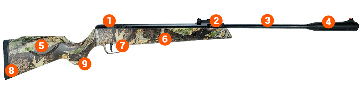 Milbro Explorer Camo .22 Spring Air Rifle - Just Air Guns