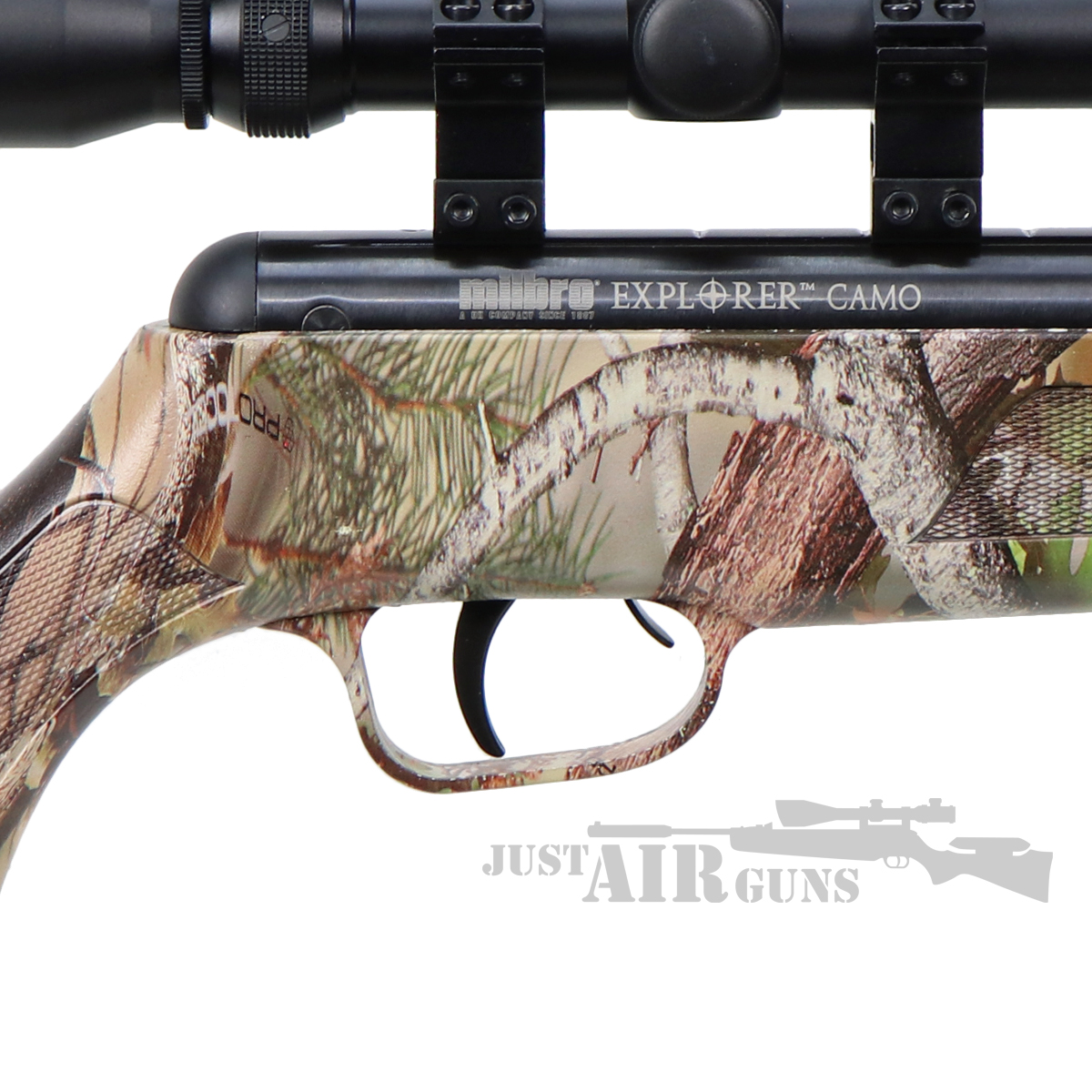 Milbro Explorer Camo .22 Spring Air Rifle - Just Air Guns