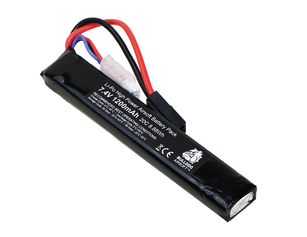 Bulldog Li-Po 1200mAh 7.4V 20C 8.88Wh High Power Battery