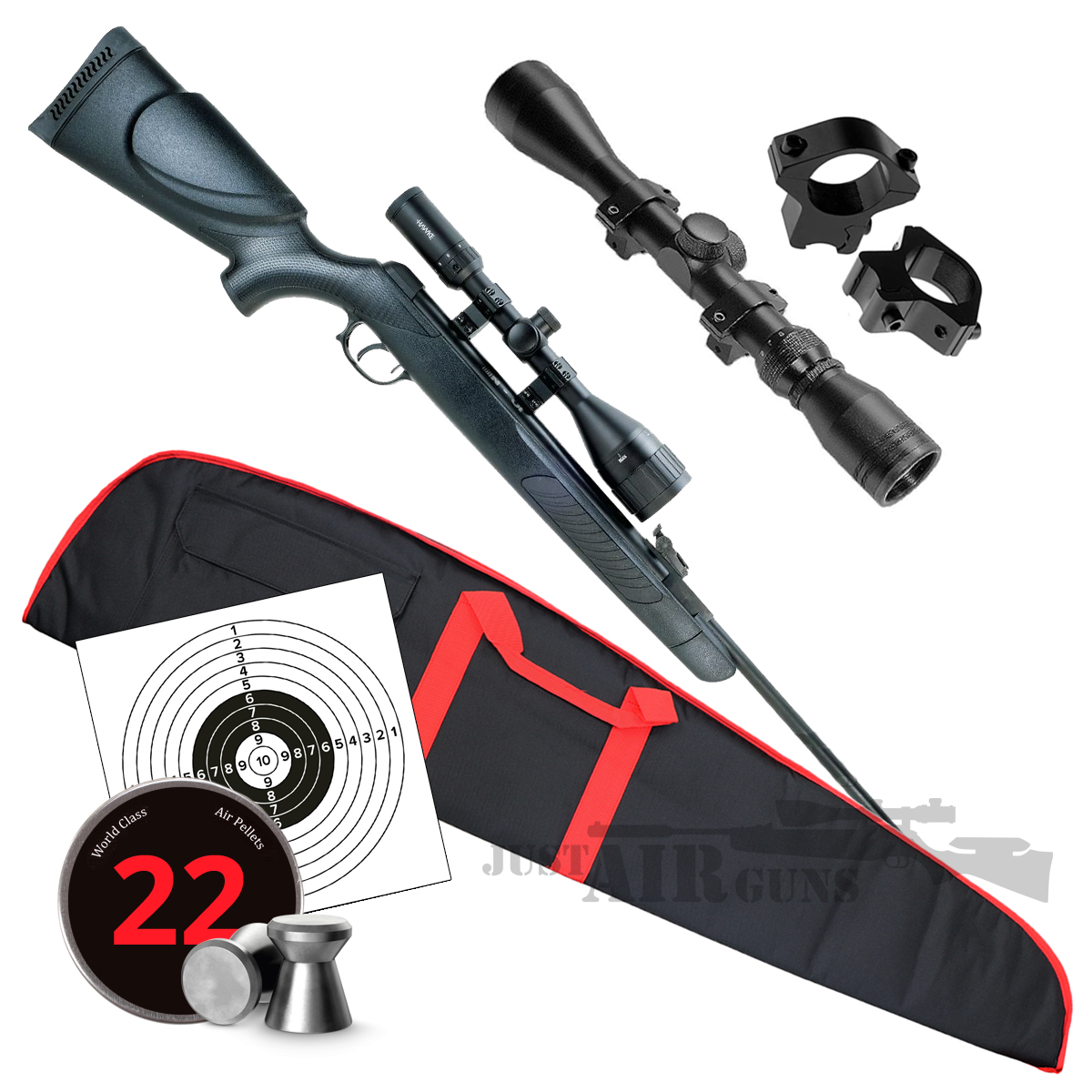 Kral Arms N-01 S Devil Air Rifle Bundle Set - Just Air Guns