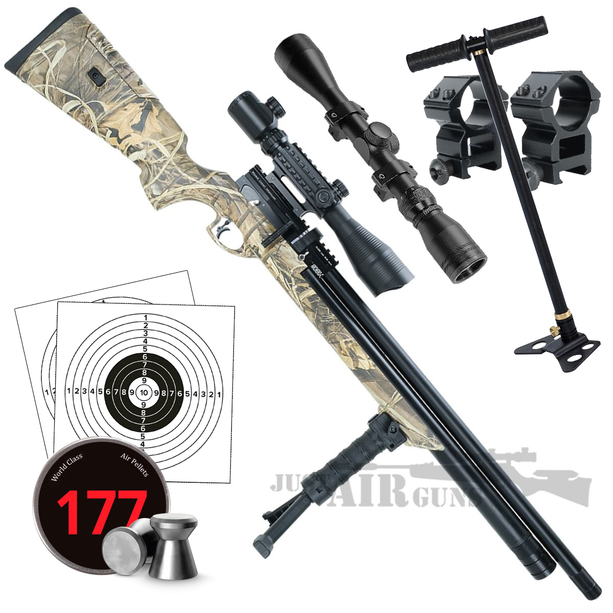 Niksan ARCHERO-C PCP Air Rifle Bundle Set .177 - Just Air Guns