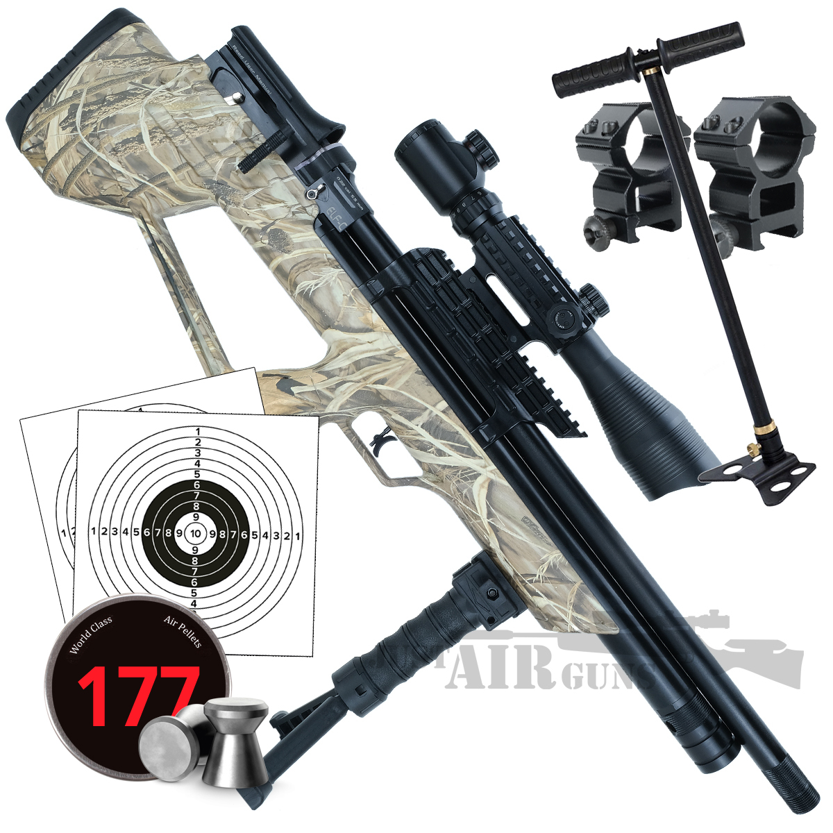 Niksan ELF-C PCP Air Rifle Bundle Set .177 - Just Air Guns