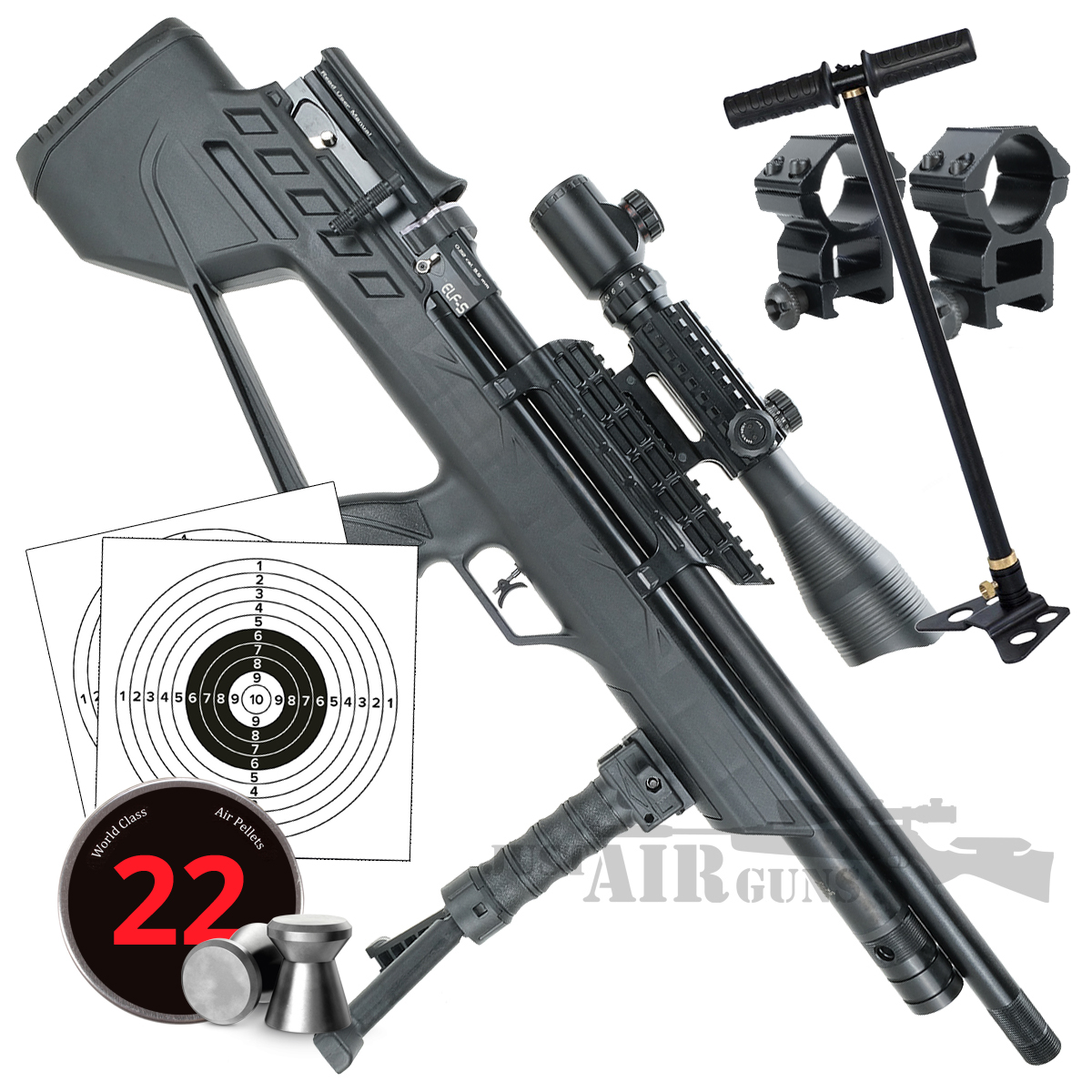 Niksan ELF-S PCP Air Rifle Bundle Set .22 - Just Air Guns