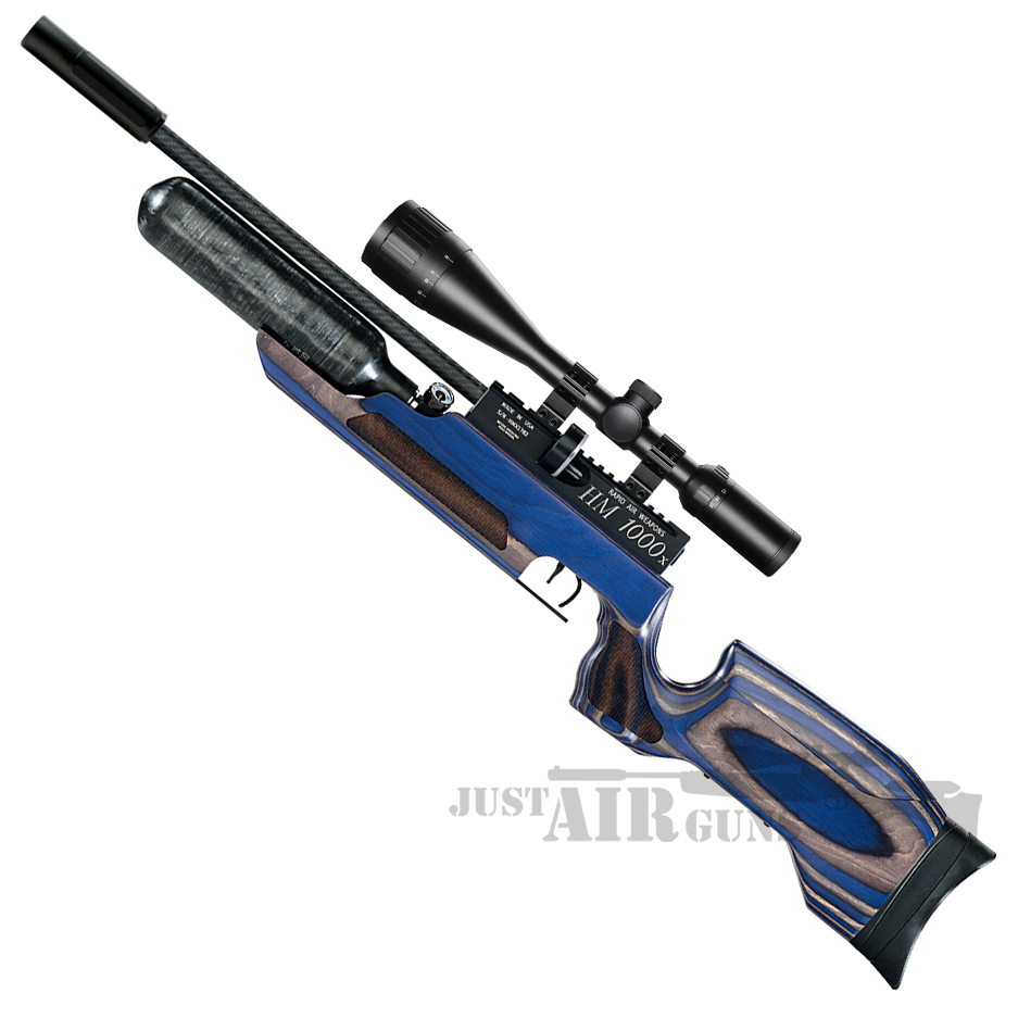 RAW HM1000x Laminate Stock Air Rifle 177 - Blue - Just Air Guns