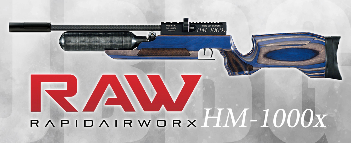 RAW HM1000x Laminate Stock Air Rifle 22 - Blue - Just Air Guns