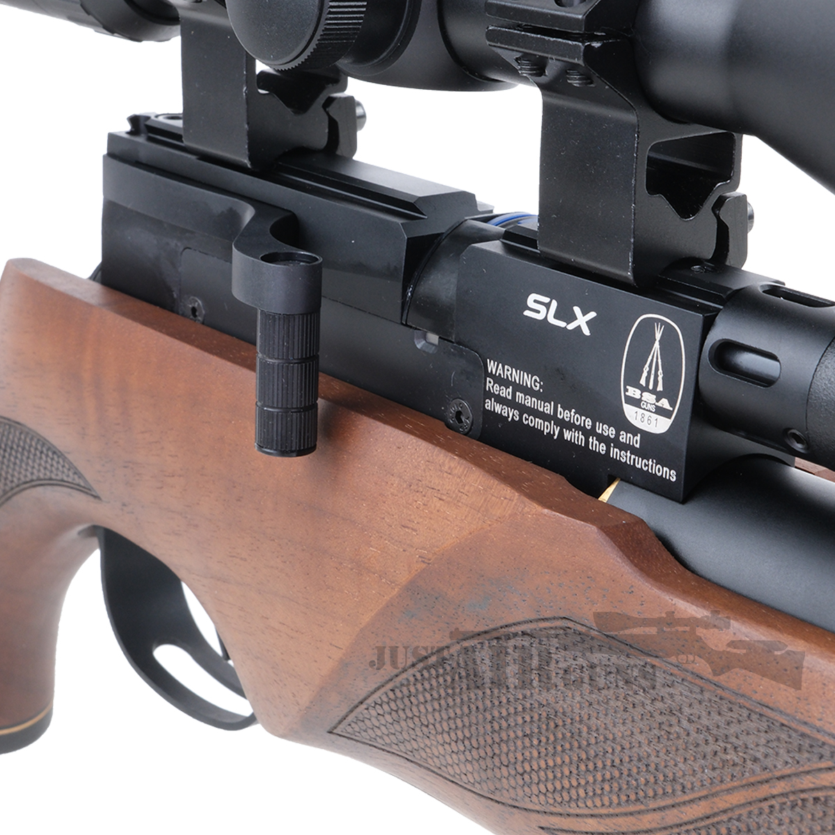 BSA R12 SLX Air Rifle Walnut Stock .22 - Just Air Guns