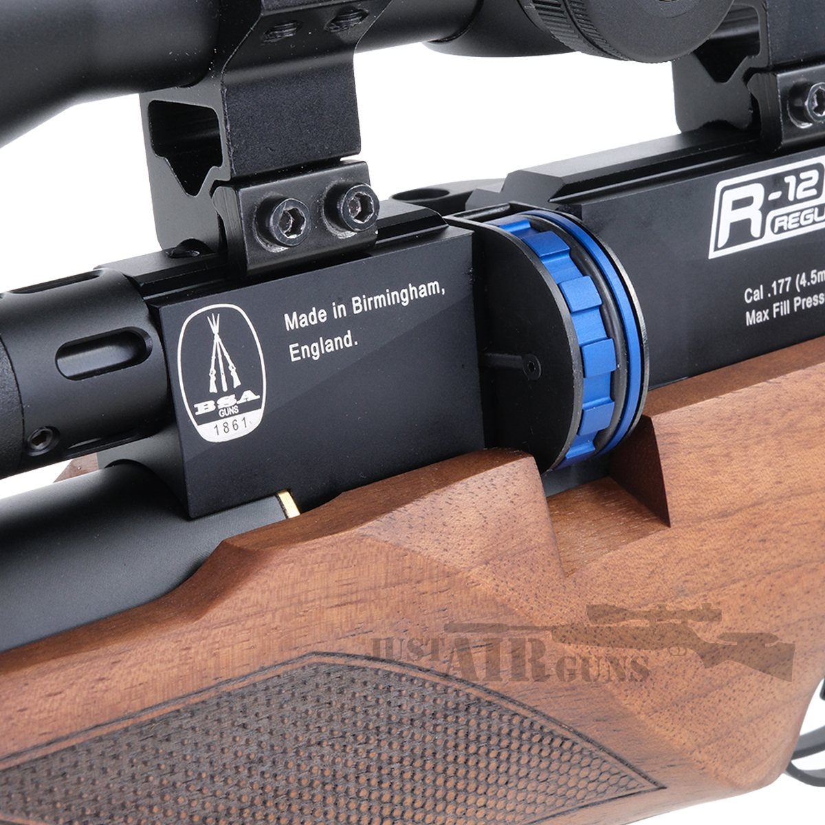 BSA R12 SLX Air Rifle Walnut Stock .22 - Just Air Guns